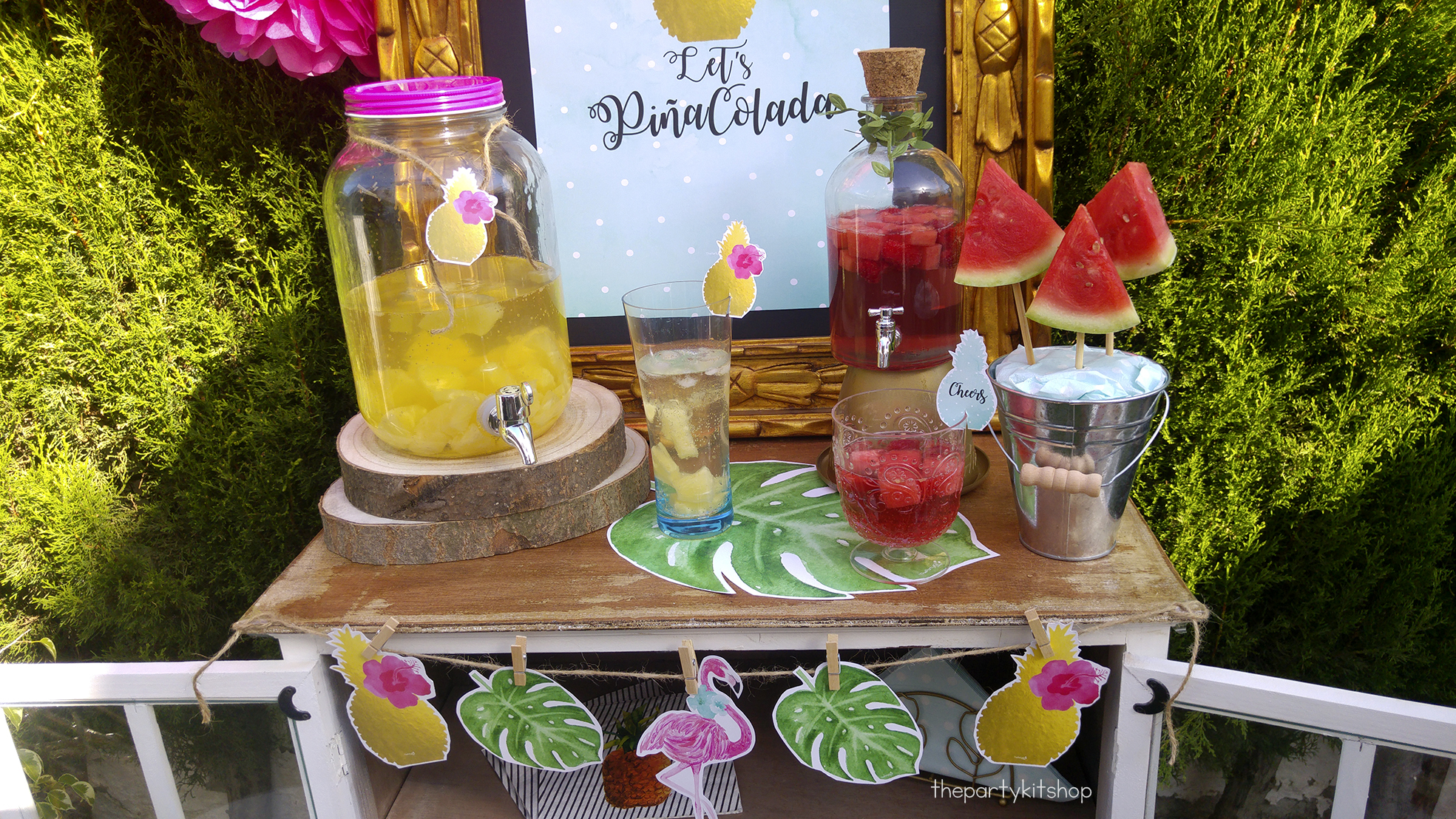Let's Piña Colada! a Tropical Cocktail Summer Party - The Party Kit Shop