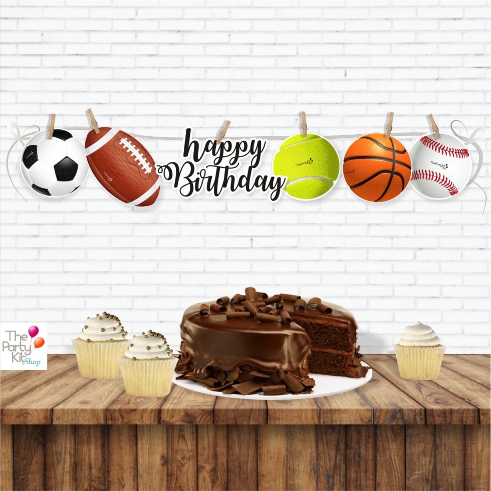 Sports Time! all sports printable Garland - The Party Kit Shop